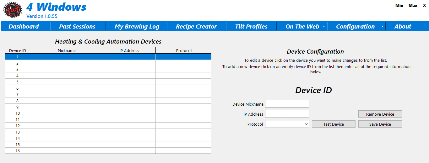 Configure Heating & Cooling Devices (Smart Plugs) – Tilt 4 Windows